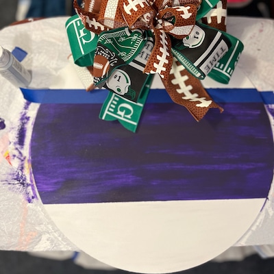 Football Bow Football Season Decor Party Football Decor NFL - Etsy