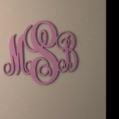 Wooden Monogram Wall Decor, PAINTED Monogram,all Sizes, Home Decor ...