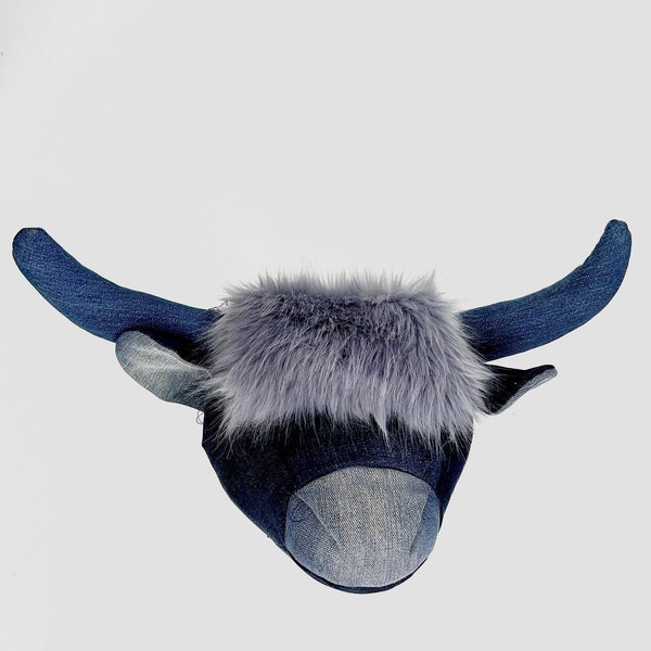 Faux Highland Cow Head Wall Decoration Sewing Pattern and Tutorial ...