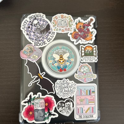 Late Night Reading, Bookish Stickers for Kindle, Kindle Stickers for ...