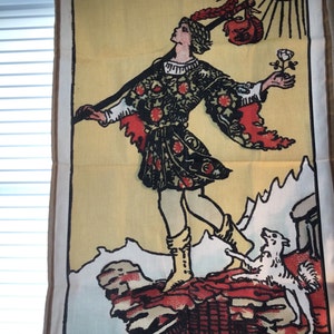 The Fool Tarot Card Tapestry Full Card Tapestry Rider Waite Deck ...