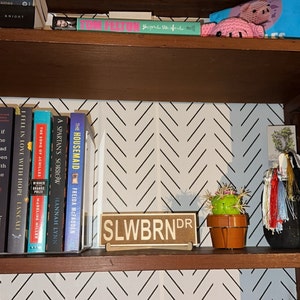 Library Street Sign Bookshelf Sign Personalized Laser Engraved Bookish ...