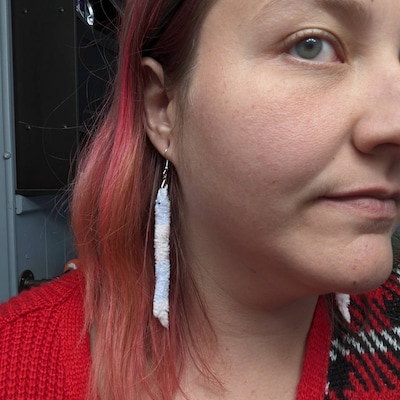 Worm on a String Earrings for Pierced Ears - Etsy