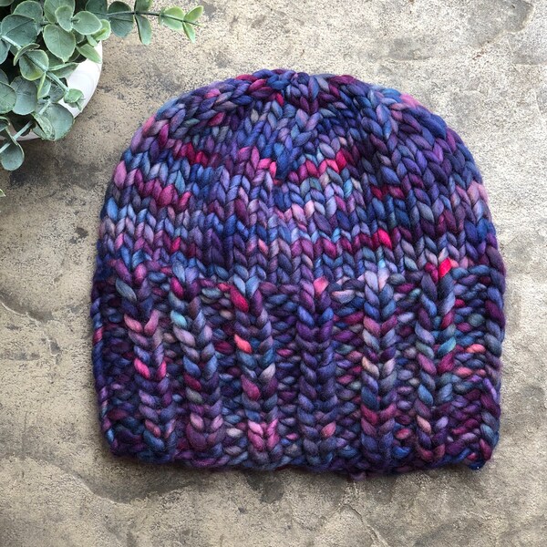 Knitting Beanie PATTERN | Outsider Beanie Pattern | Beginner Knitter ...