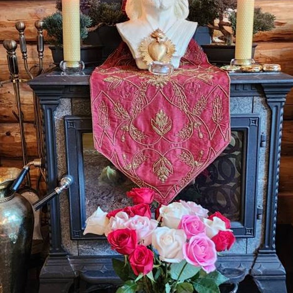 Sacred Heart, Milagro Heart, Antique Gold Heart Box, Catholic Heart ...