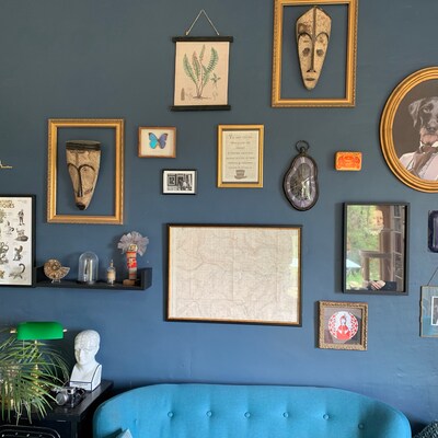 Original 1931 Mullion Surrounding Area Mounted Map - Etsy