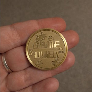 Game Over Coin - Etsy