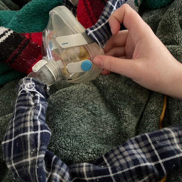 Grandpas Flannel Shirt Plaid, CPAP Tubing Hose and Cheek Strap Covers ...