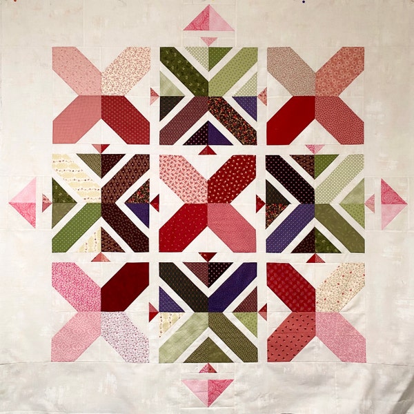 Quilt Pattern (digital Download PDF) of BLOCKSTEP Quilt by Robin Pickens / Layer Cake & Jelly ...