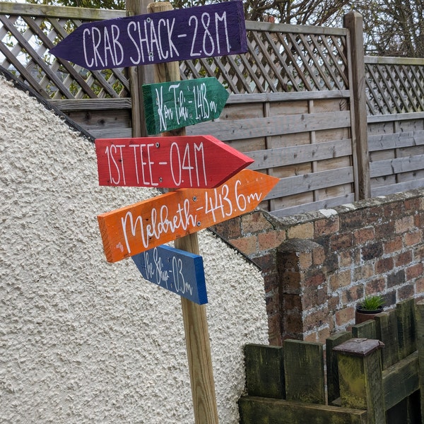 Wooden Arrow Signpost Signs PER ARROW. Bulk Discounts. Eco-friendly ...