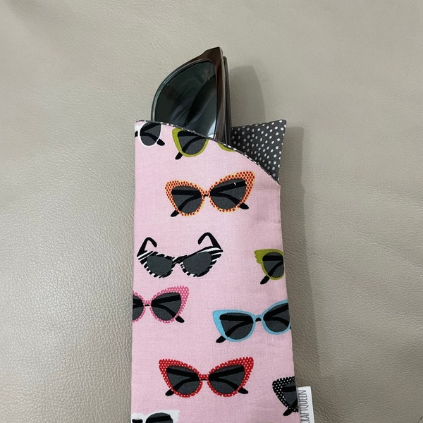 Eyeglass Sunglass Soft Padded Case in Cotton Fabric, Kaffe Fassett ...