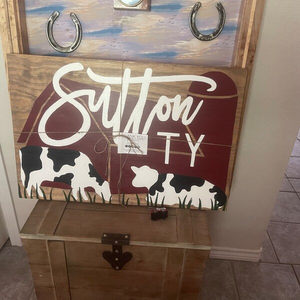 Cow Print Sign, Custom Cow Sign, Western Decor, Farmhouse Inspired, All ...