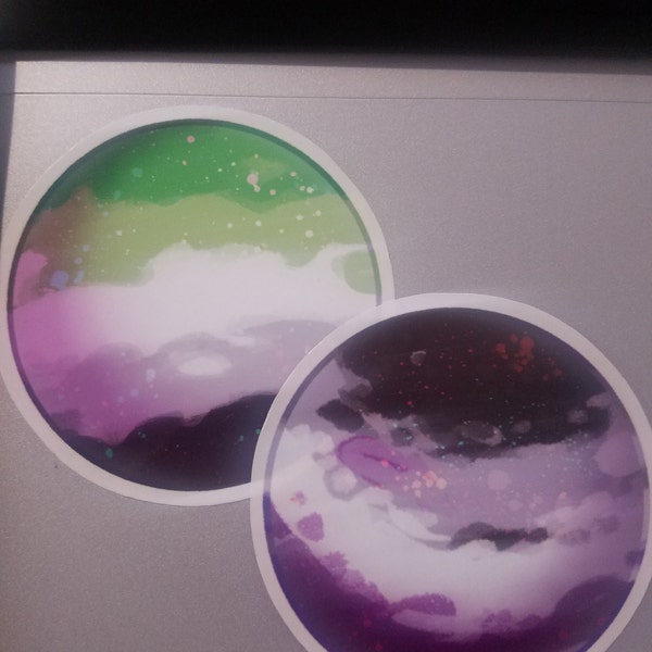 LGBTQ Pride Planets Stickers Transgender Bisexual Asexual Pansexual ...