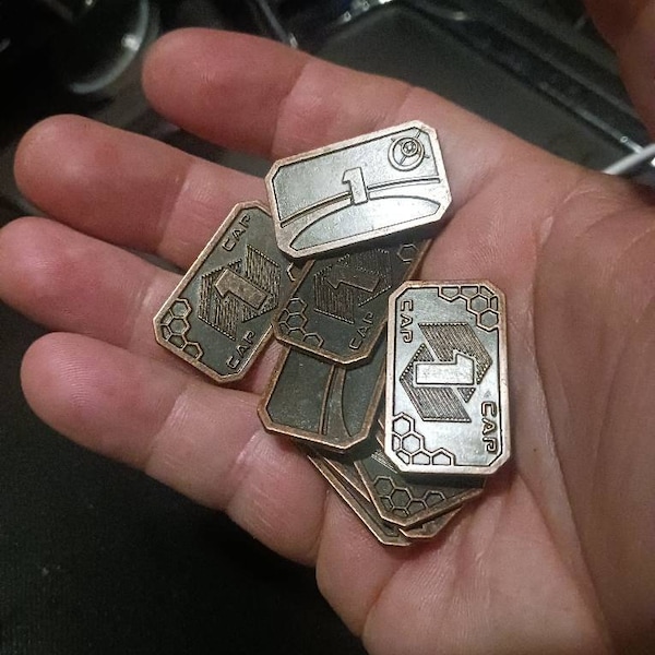 Futuristic Metal Coins - Collectors Set (16) - Etsy