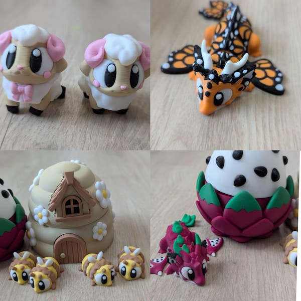 Cute Baby Pigeon! 3D Printed Animals, Articulated Fidget Birds, Sensory ...