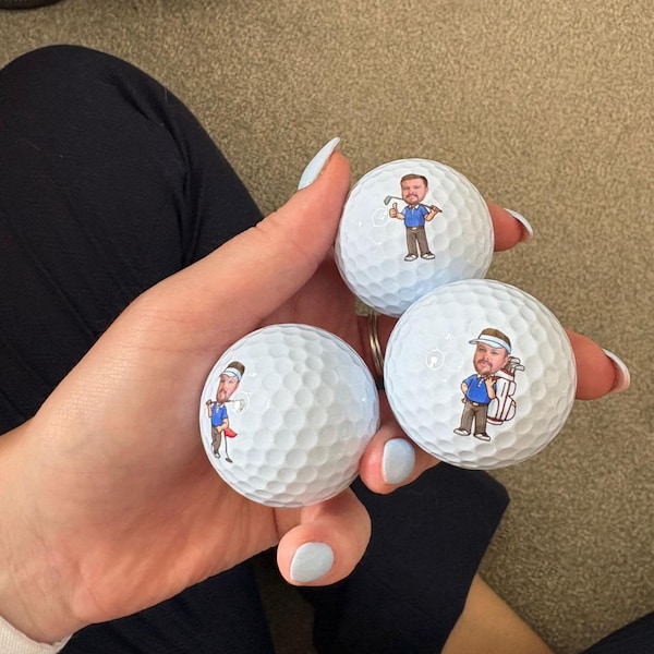 Portrait on Golf Ball, Portrait From Photo, Funny Golf Balls ...