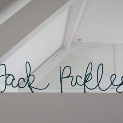 Custom Wooly Words Wire Art Kids Decor Colourful Words Childrens ...