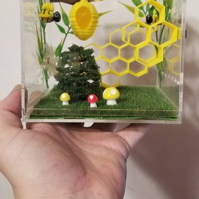 3D Printed Hollow Tattered Ghost Jumping Spider Hide - Etsy