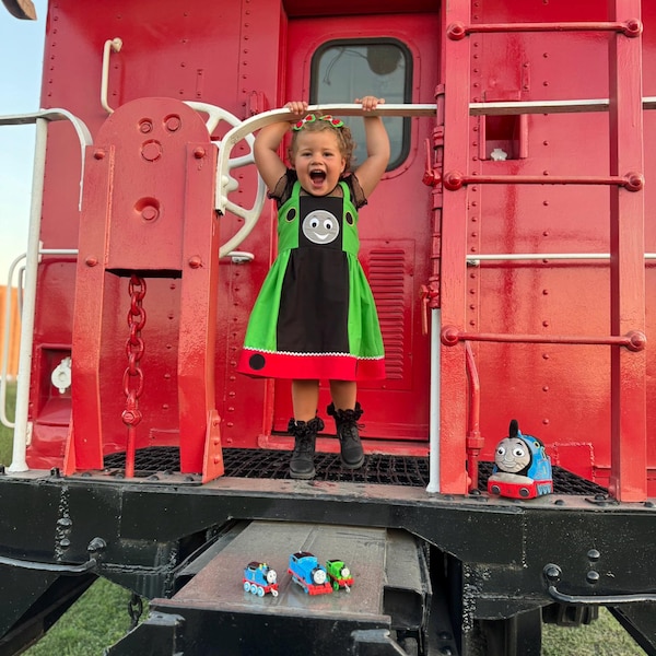 Girl's Train Inspired Dress, Girl's Train Character Dress, Girl's ...