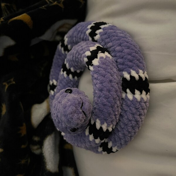 Crochet Snake Plush a Real Handmade Toy. Amigurumi Snakes Live in ...