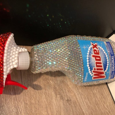 Rhinestone Bedazzled W I N D E X Glass Window Cleaner Spray New Full 23 ...