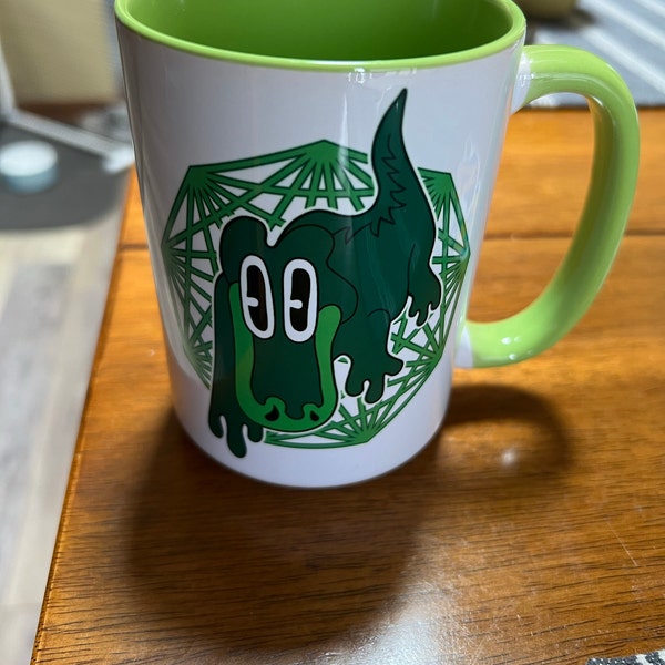 Tall Flying Gator Mug 15 Oz Black Two Tone, King Gizzard and the Lizard ...