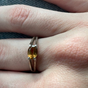 Fine Yellow Topaz Ring-november Birthstone Ring-yellow - Etsy