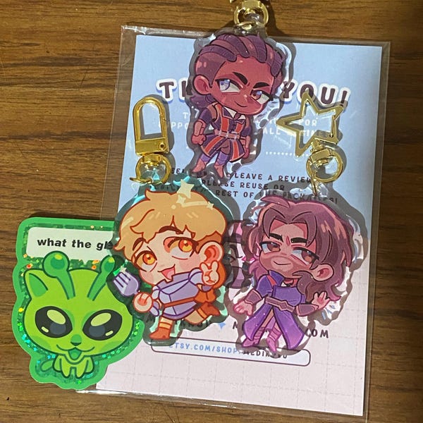 PREORDER Elden Ring Charms Keychains & Stickers | Dark Souls | Malenia ...