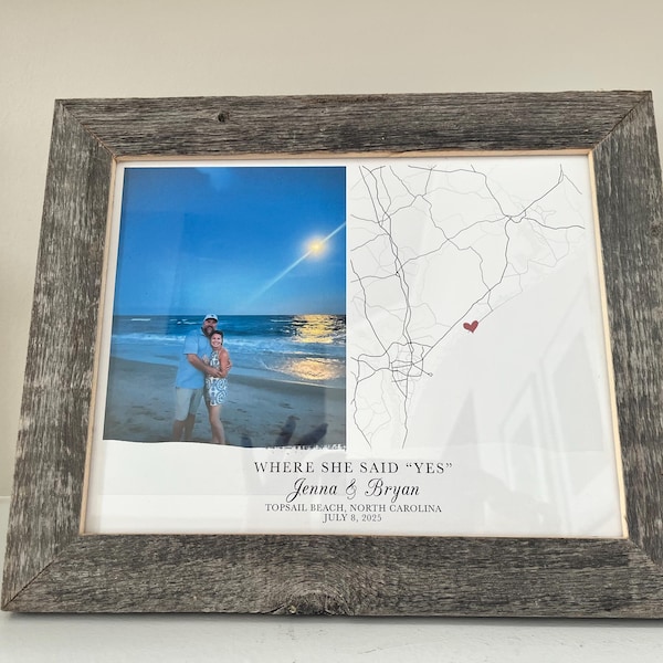 Wedding Gift Where We Met Map Gift Wedding Gifts Engagement Gift for ...