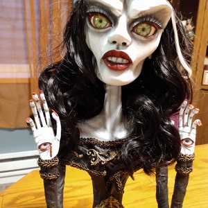 OOAK Vampire Art Doll, Baby Doll, Bat, Creepy Cute, Goth, Halloween ...