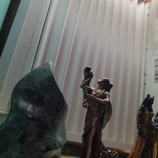 Vintage Oya Mini Statue - Small Orisha of Winds, Lightning, Death and ...