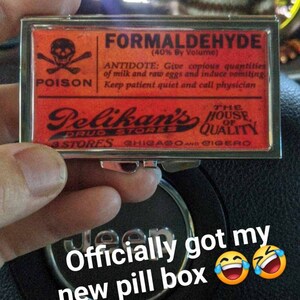 Funny Pill Box Case Pill Case Pill Container Yellow Gift - Etsy