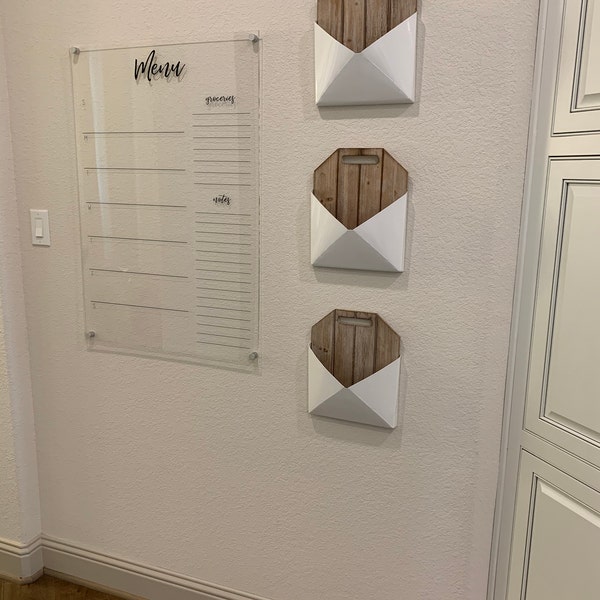 Weekly Calendar on Clear Acrylic | Weekly Planner for Wall | 4 Sizes ...