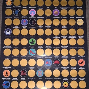 100 Musicals Scratch off Poster - Etsy UK