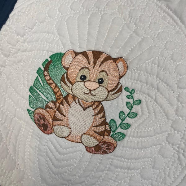 Jungle Safari Baby Animals Machine Embroidery Design 3 Sizes, File ...
