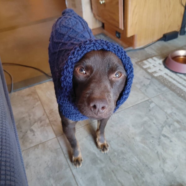 Dog Snood Knitting Pattern / Winter Snood for Dog / Written and Chart ...