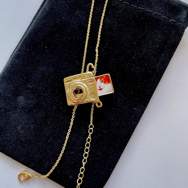 Personalized Photo Camera Locket Necklace - Mini Camera Photo Necklace ...