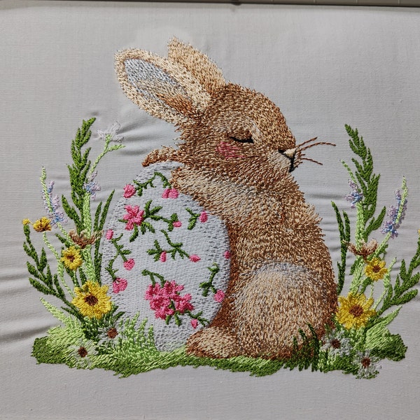 Cute Easter Bunny Embroidery Design, 3 Sizes, Instant Download - Etsy