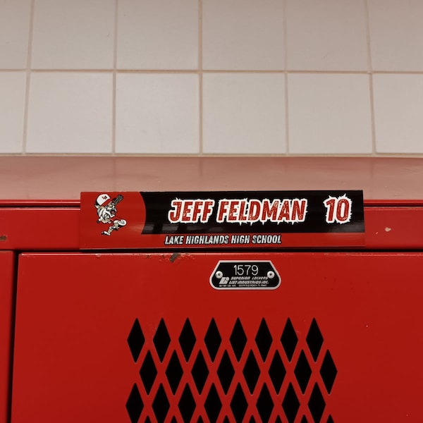 Personalized Team Locker Nameplate - Custom Nameplate - Team Logo, Name ...