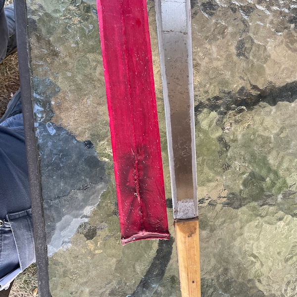 Original Maasai Machete Panga Hunting Knife High Carbon Steel Double ...