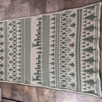 Berber Afghan Overlay Mosaic Crochet PATTERN ONLY Digital Download - Etsy