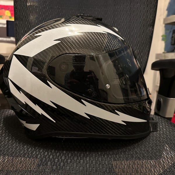 Set of 2 Lightning Bolt Decals, Motorcycle Helmet Sticker Kit, 3M ...