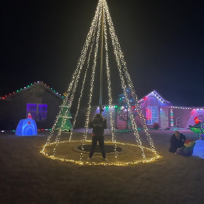 Christmas Tree Flag Pole Mega Topper Light Hook USA - Etsy