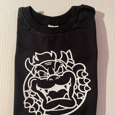 Digital Mario Bowser Vector Outline Cut File, Mario Character Instant ...