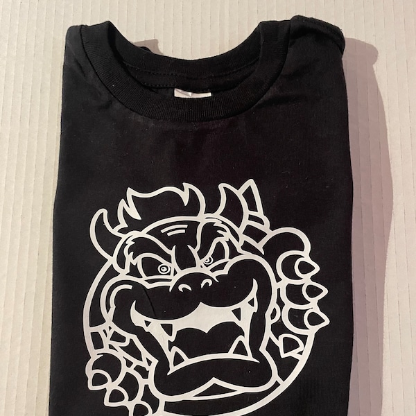 Digital Mario Bowser Vector Outline Cut File, Mario Character Instant ...