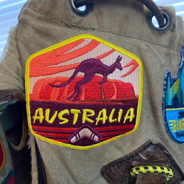 Australia Travel Patch Embroidered Iron on Sew on Badge Souvenir - Etsy