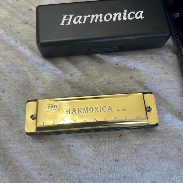 Custom Personalized Name or Message Harmonica Christmas Gift Exchange ...