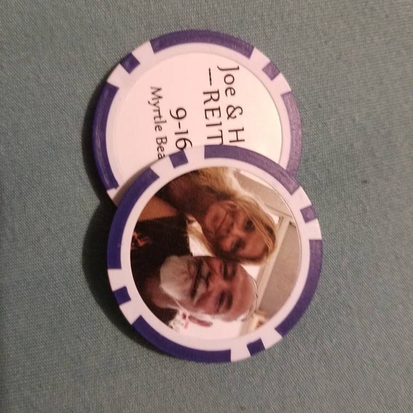 Custom Wedding Favor Poker Chips - Great for a Wedding Favor, Rehearsal ...