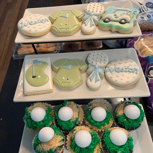 Golf Baby Shower Cookies, Baby Boy, Party Favors - Etsy