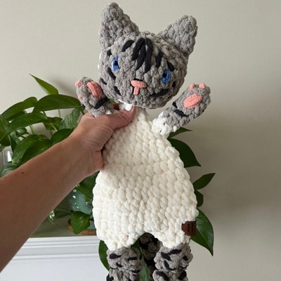 Custom Crochet Cat Lovey Cat Plush Made to Order Kitty Cat - Etsy